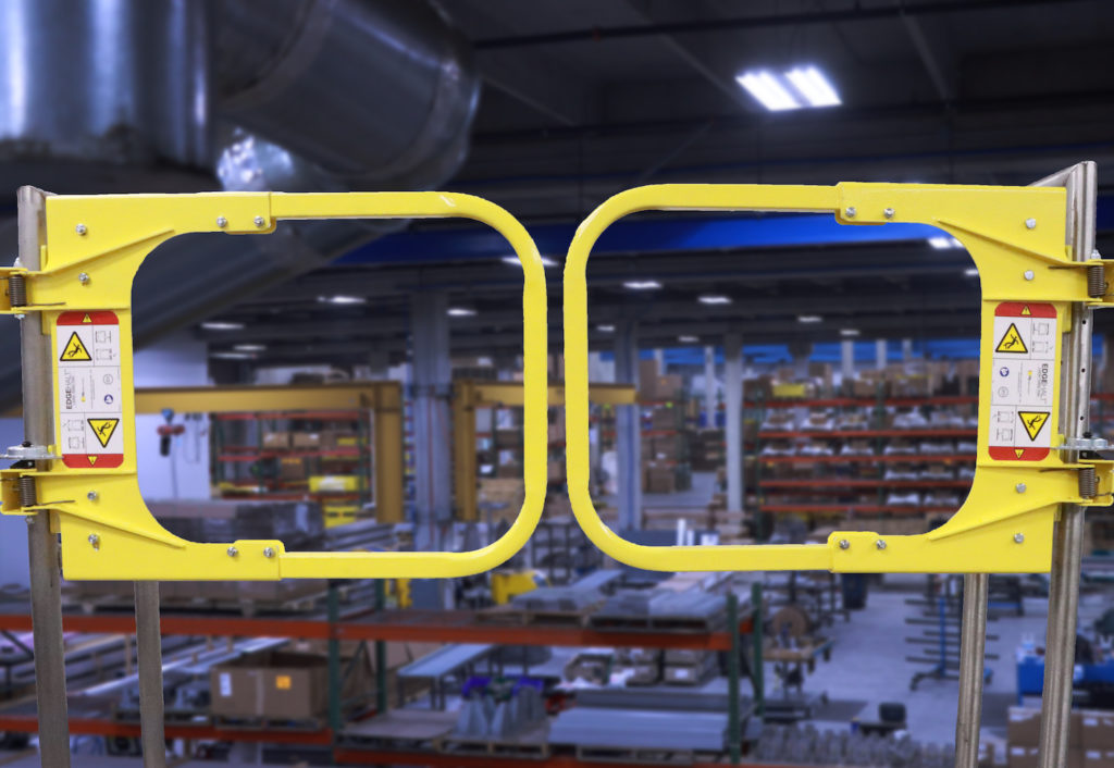 EdgeHalt Posi-Stop Double Ladder Safety Gate - Surface mount the DBL g ...