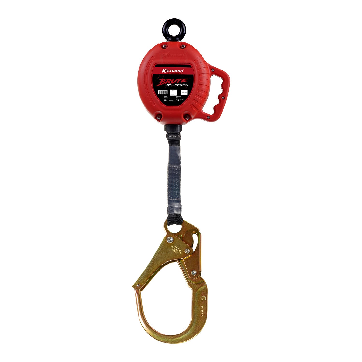 BRUTE 11 ft. Web SRL with Rebar Hook - Includes Installation Carabiner ...