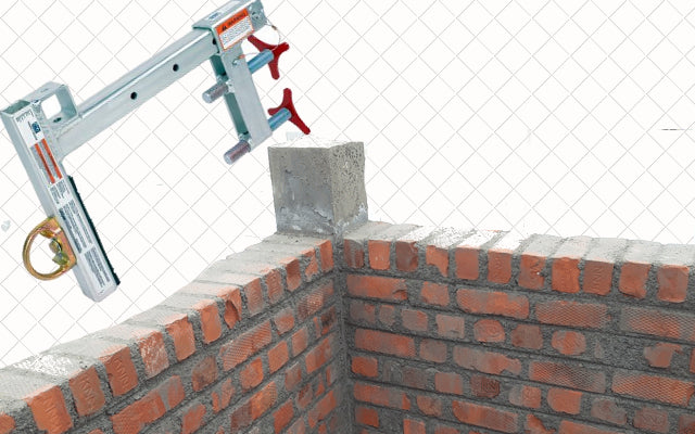 Concrete Parapet Anchor - Fits 1 in. to 14.5 in. wide concrete parapet ...